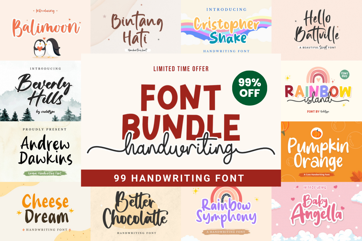 Handwriting Font Bundle - Silverdav Studio